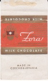 Czechoslovakian chocolate wrappers Zora