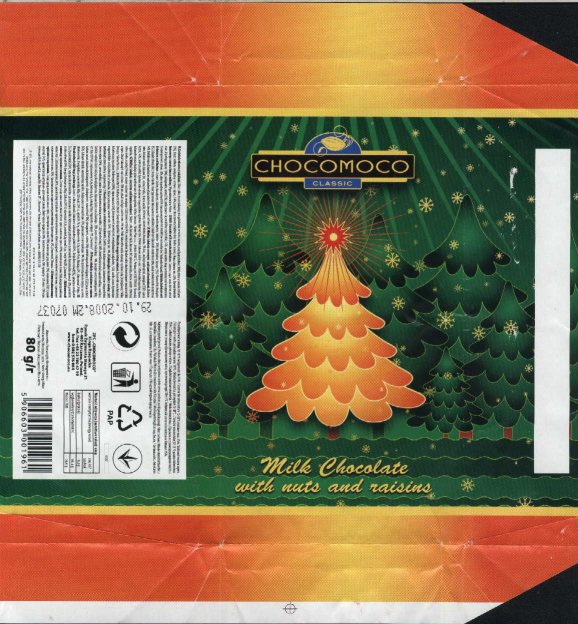 Polish chocolate wrappers Chocomoco