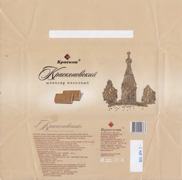 Russian chocolate wrappers