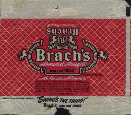 American chocolate wrappers